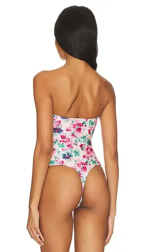 LOVERS AND FRIENDS Strapless Ruched Bodysuit