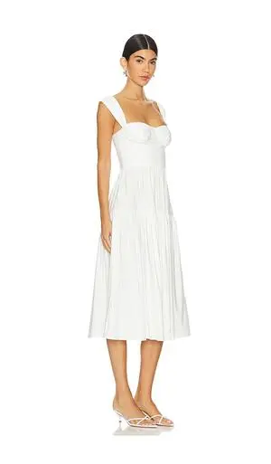 WeWoreWhat Corset Midi Dress - White