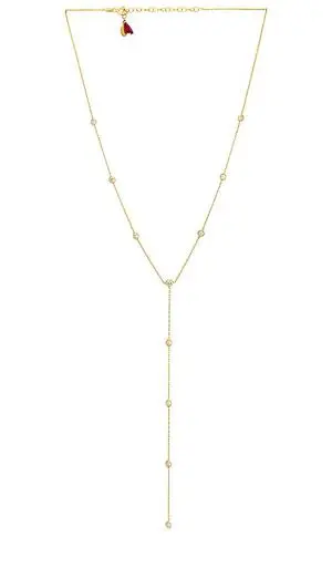 Shashi Emily Diamond Lariat - Gold