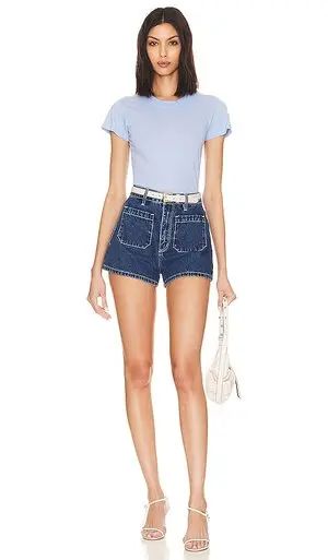 Lamade Crew Neck Tee In Baby Blue