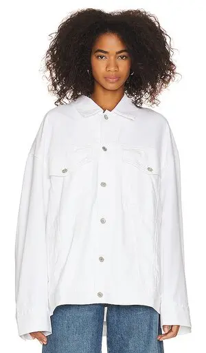 AGOLDE Wayne Denim Jacket In White