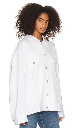 AGOLDE Wayne Denim Jacket In White