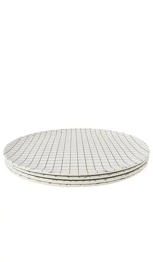 XENIA TALER Metric Dinner Plates Set Of 4 In White