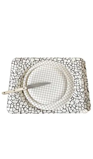 XENIA TALER Metric Dinner Plates Set Of 4 In White