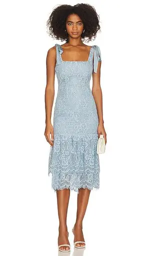 day keeper midi dress Lovers And Friends Day Keeper Midi Dress In Sky Blue - 66% Off