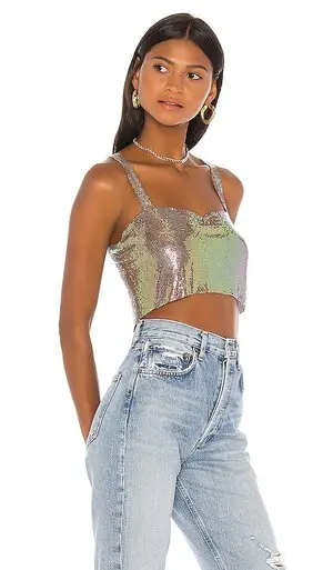 Superdown Shana Chain Crop Top