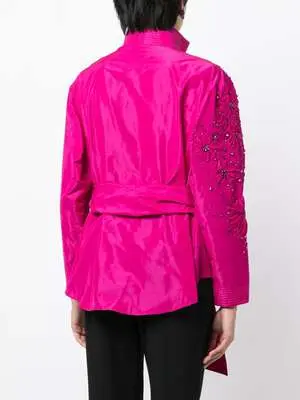 Zuhair Murad Crystal-embellished Belted Jacket