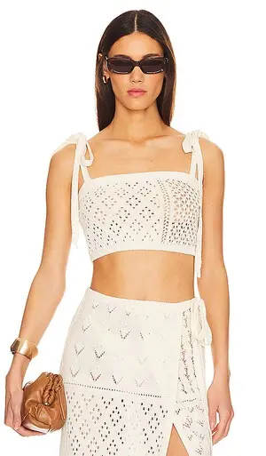 Tularosa Thea Crochet Top