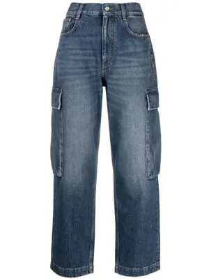 Stella McCartney Cropped Cargo Jeans