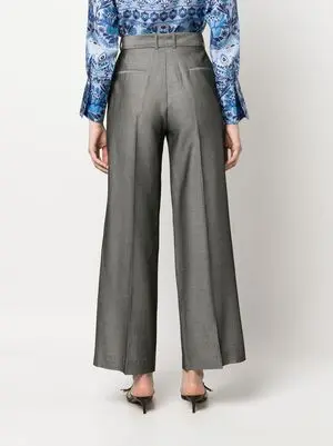 Sandro High-waist Pleated Trousers