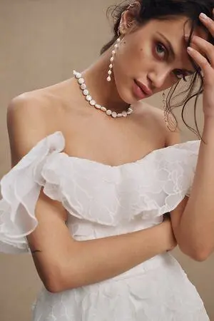 Jenny Yoo Priscilla Off-the-shoulder Convertible Gown