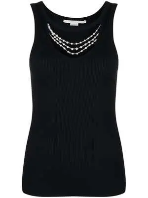 Stella McCartney Bead-detailed Tank Top - Black