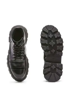 Alexander McQueen Wander Cut-out Combat Boots
