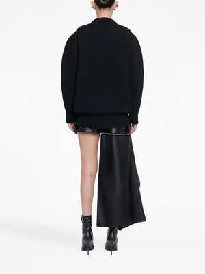 Alexander McQueen Orchid-intarsia Wool Jumper