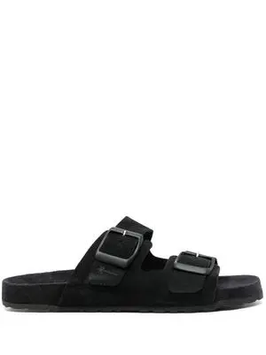 Manebí Hamptons Suede Sandals - Black