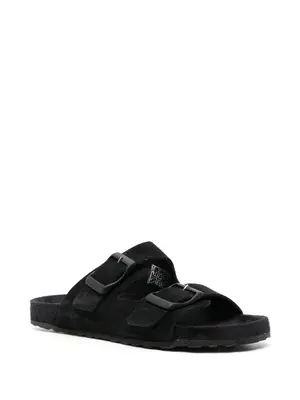 Manebí Hamptons Suede Sandals - Black