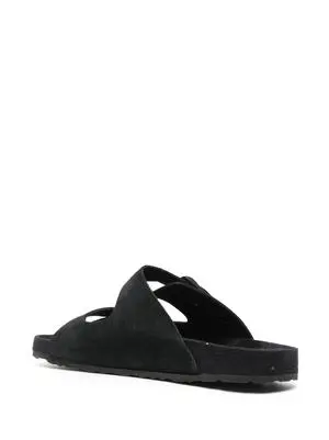 Manebí Hamptons Suede Sandals - Black