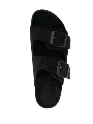 Manebí Hamptons Suede Sandals - Black