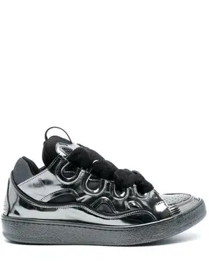 LANVIN Curb Lace-up Sneakers - Grey