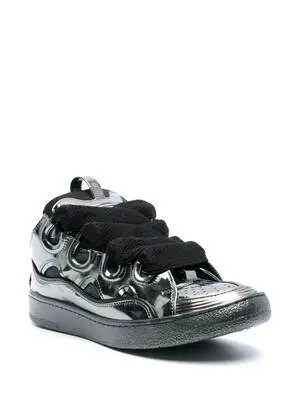 LANVIN Curb Lace-up Sneakers - Grey