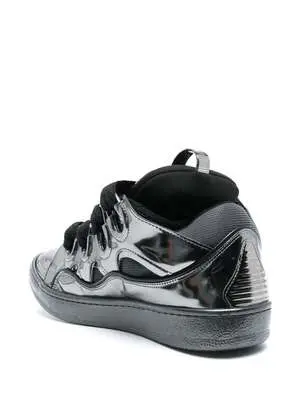 LANVIN Curb Lace-up Sneakers - Grey