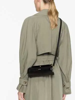 JIL SANDER Small Cannolo Tote - Black