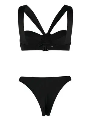 LA REVECHE Flower-detail Bikini Set