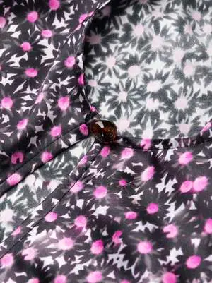 GANNI Floral-print Silk Dress