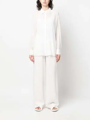Calvin Klein Plissé Wide-leg Trousers