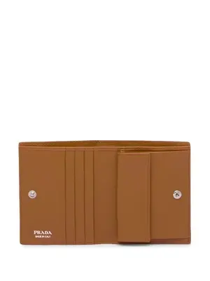 Prada Small Logo-plaque Leather Wallet