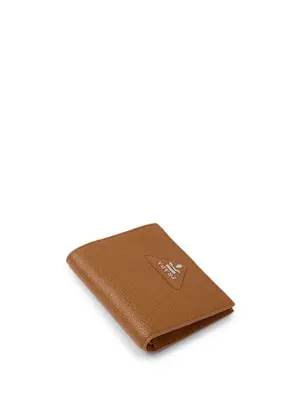 Prada Small Logo-plaque Leather Wallet