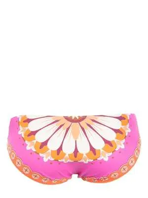 La DoubleJ Sunset Floral-print Bikini Briefs