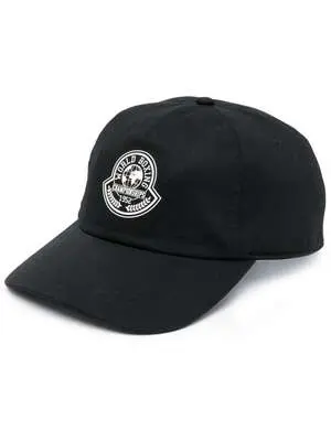 Moncler Logo-print Cotton Baseball Cap - Black