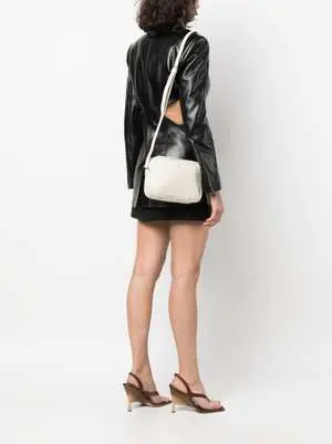 Patrizia Pepe Leather Crossbody Bag - Neutrals