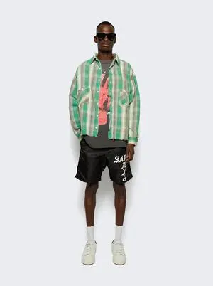 SAINT MICHAEL X Shermer Academy Frannel Check Shirt