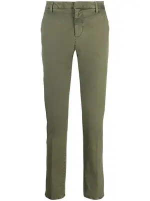 DONDUP Straight-leg Chino Trousers - Green