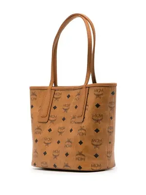 Mcm Mini Liz Reversible Tote Bag - Brown