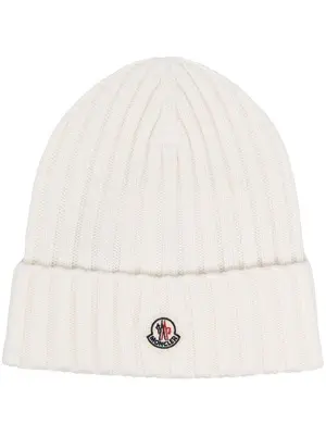 Moncler Ribbed-knit Virgin Wool Beanie