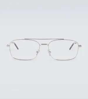 Dior Diorblacksuito N2u Aviator Glasses - Silver