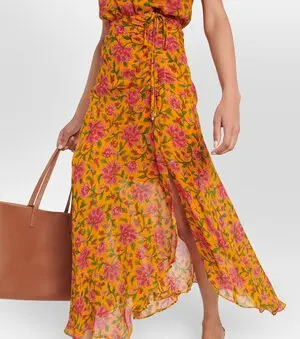 Veronica Beard Dovima Silk Midi Dress