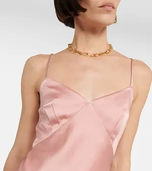 Max Mara Selce Satin Slip Dress