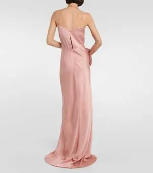 Max Mara Selce Satin Slip Dress