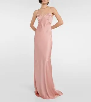 Max Mara Selce Satin Slip Dress