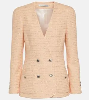 Alessandra Rich Bouclé Cotton-blend Jacket