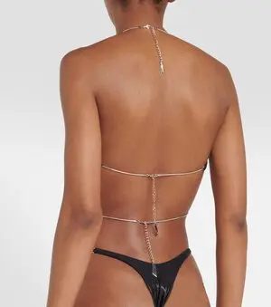 MUGLER Cutout Bikini Top