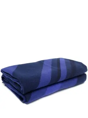Missoni Geometric-pattern Wool Blanket - Blue
