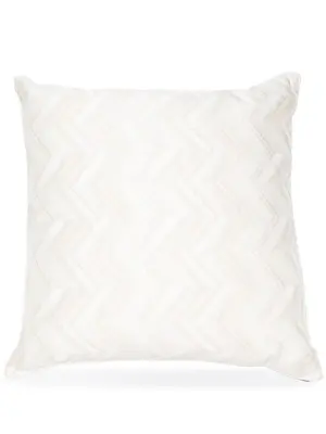 Missoni Zigzag-print Cotton Cushion - Neutrals