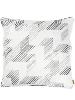 Missoni Zigzag Weave Feather Cushion - Grey