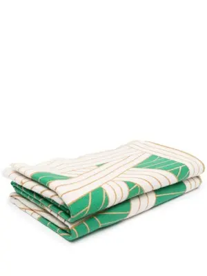 Missoni Nastri Frayed Blanket - Green