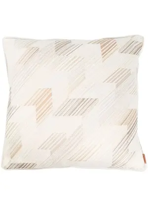 Missoni Zigzag Weave Feather Cushion - Neutrals